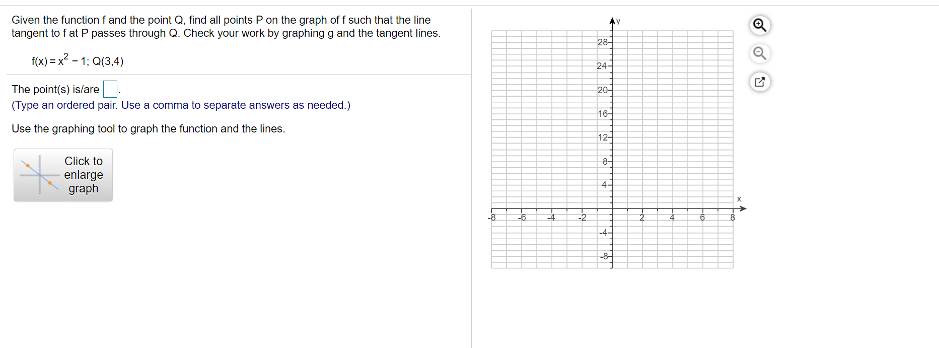 Solved Ay Given the function f and the point Q, find all | Chegg.com
