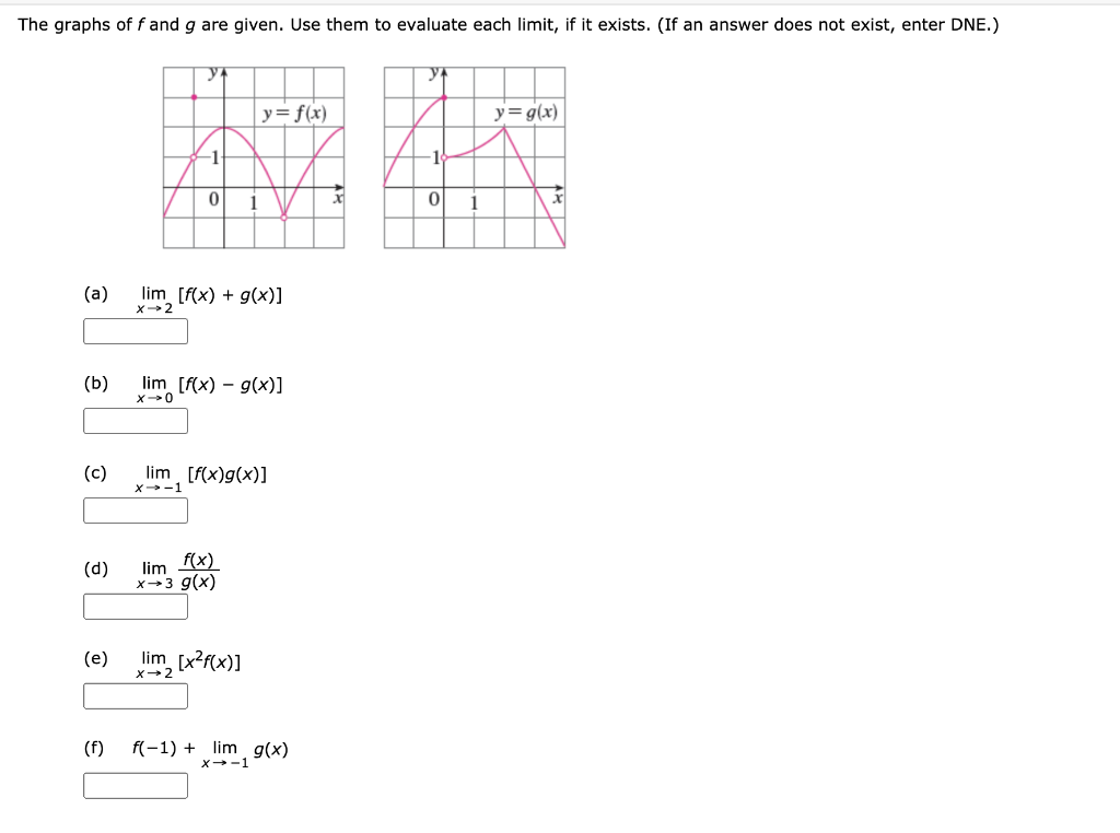 Solved The graphs of fand g are given. Use them to evaluate | Chegg.com
