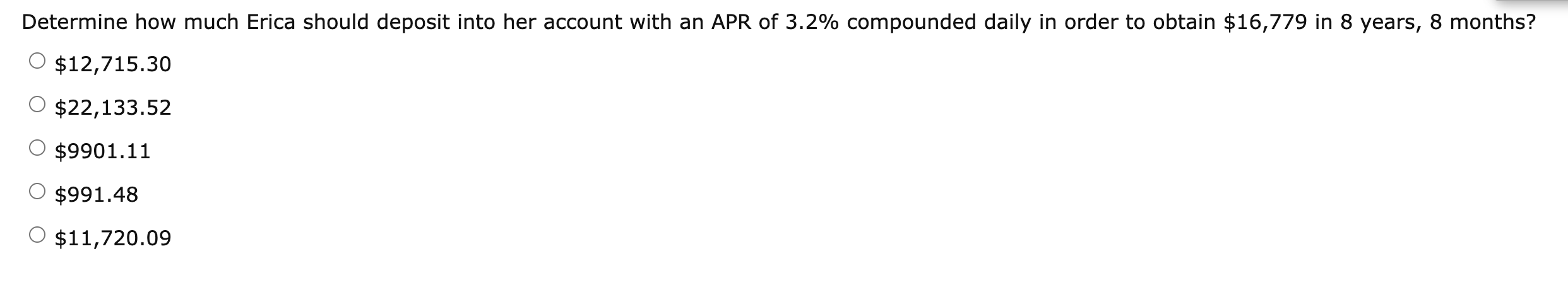 Solved Determine how much Erica should deposit into her | Chegg.com
