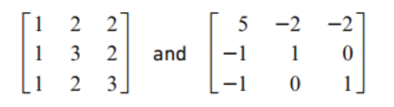 Solved use the fact that the following two matrices are | Chegg.com