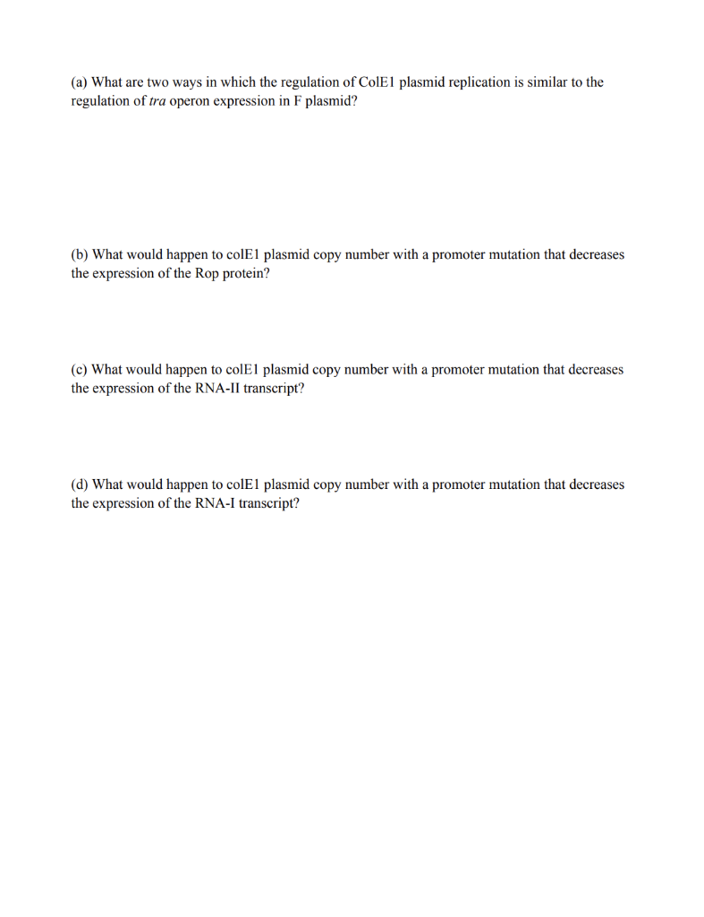 (a) What are two ways in which the regulation of | Chegg.com