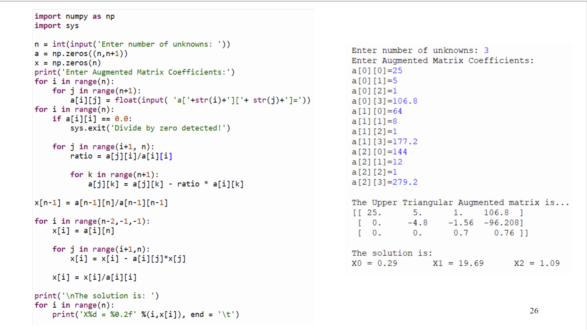 Solved Use Python to solve the following system [use the | Chegg.com