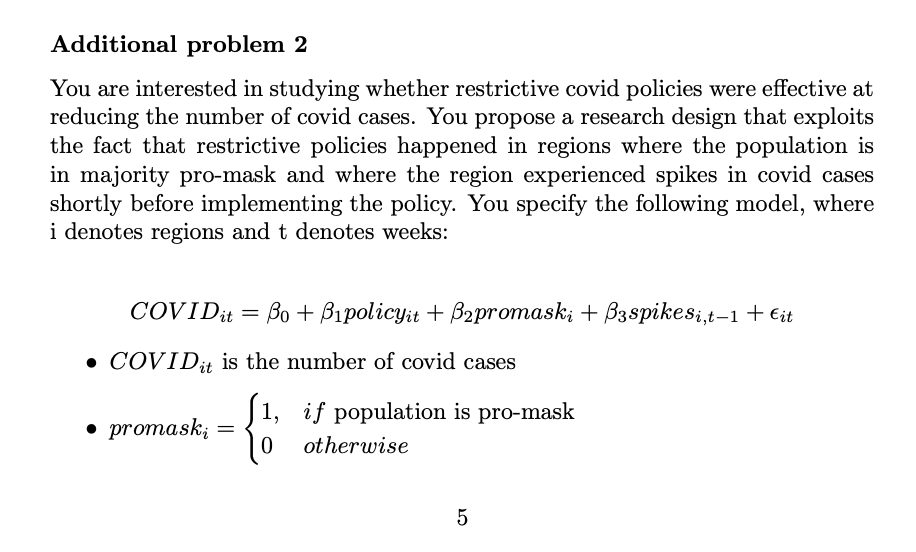 Solved Additional problem 2 You are interested in studying | Chegg.com