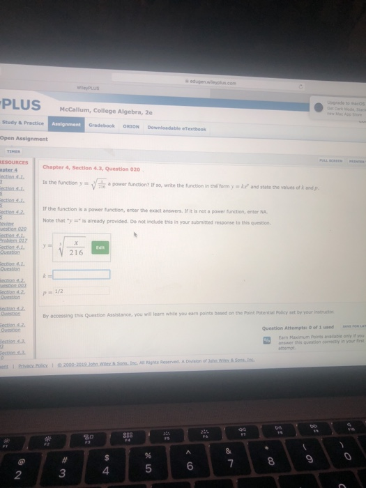 Solved PLUS Upgrade to macos McCallum, College Algebra, 2e | Chegg.com