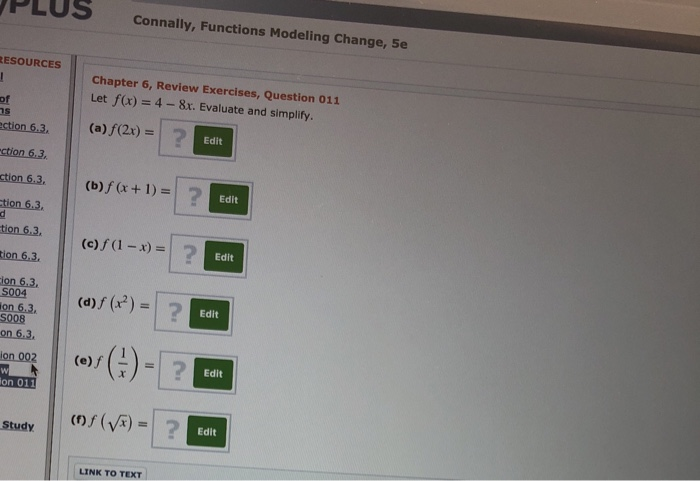 Solved PLUS Connally, Functions Modeling Change, Se ESOURCES | Chegg.com