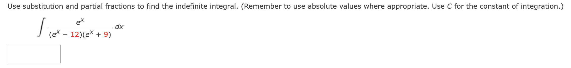 Solved Use substitution and partial fractions to find the | Chegg.com