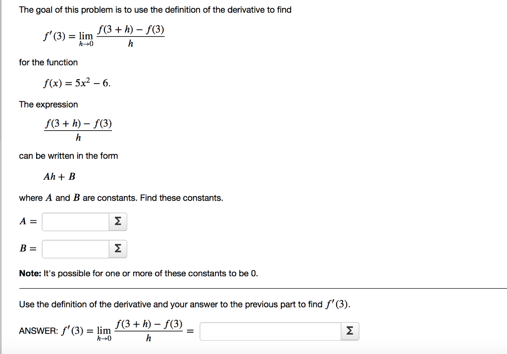 Solved The goal of this problem is to use the definition of | Chegg.com