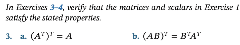 Solved In Exercises 3-4, verify that the matrices and | Chegg.com