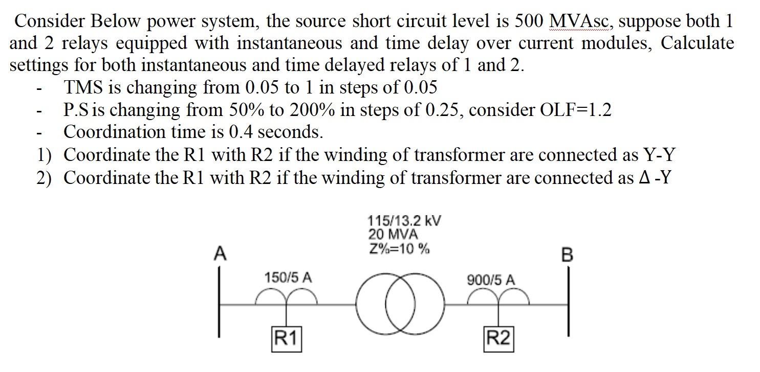 Consider Below power system, the source short circuit | Chegg.com