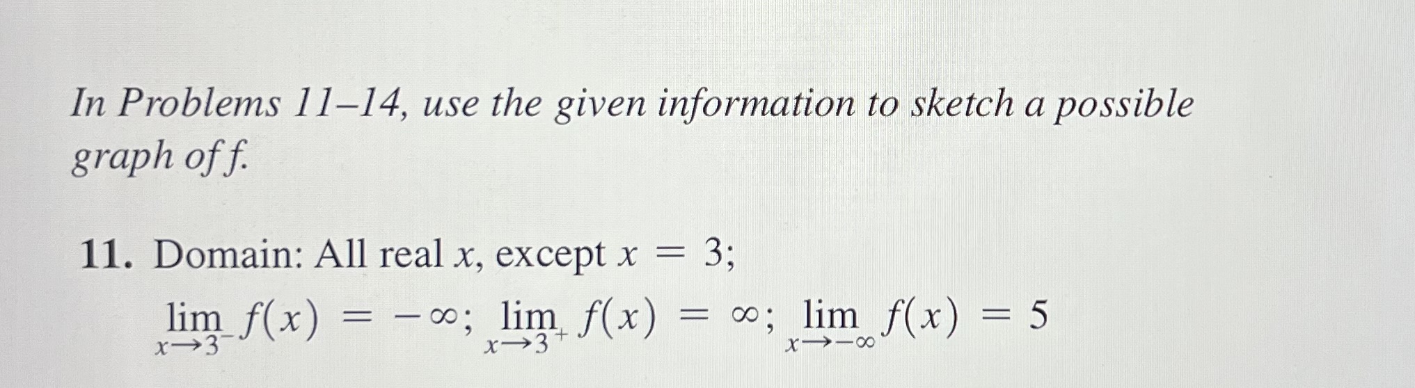 Solved In Problems 11-14, use the given information to | Chegg.com