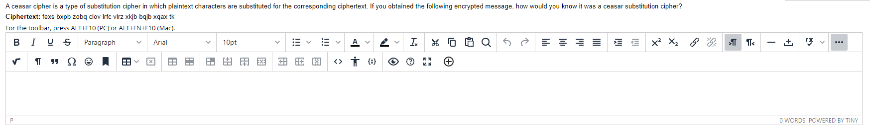 Solved A ceasar cipher is a type of substitution cipher in | Chegg.com