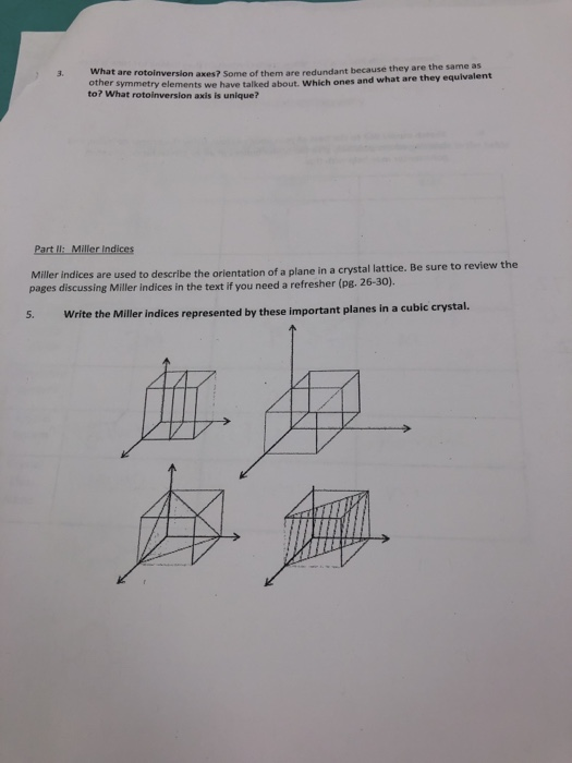 Solved What are rotoinversion axes? Some of them are | Chegg.com