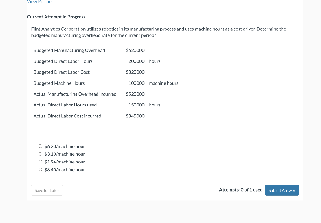Solved Current Attempt in Progress Riverbed Company, a | Chegg.com