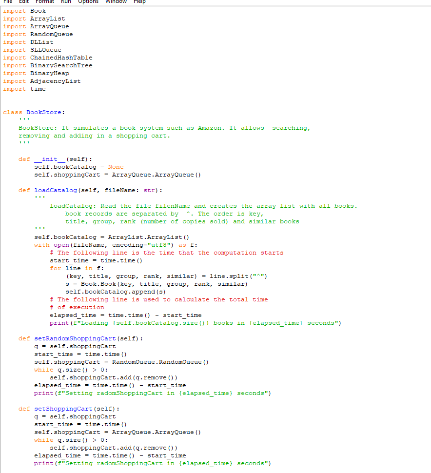 Solved Changes to the BookStore System In BooksStore.py, | Chegg.com
