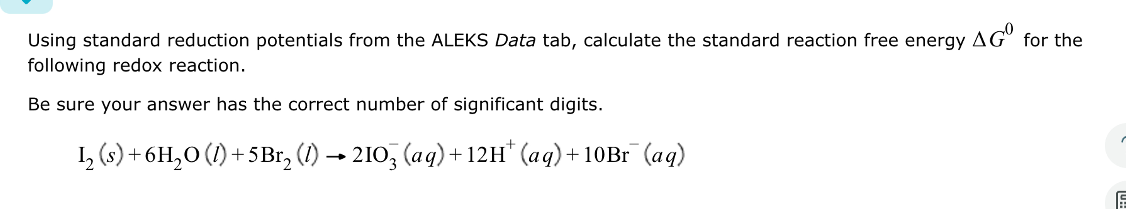 Solved Using standard reduction potentials from the ALEKS | Chegg.com