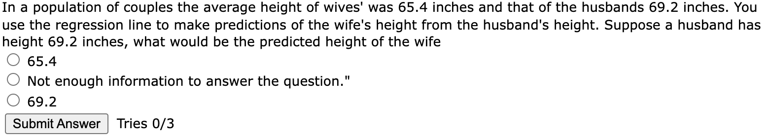 Solved A regression line of the score of Exam 2 on Exam 1 | Chegg.com