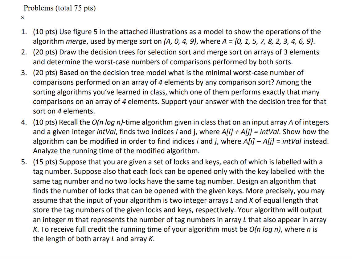 Solved Problems (total 75 pts) S 1. (10 pts) Use figure 5 in | Chegg.com