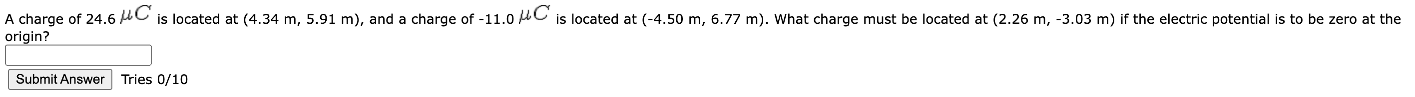 Solved Submit Answer Tries 0/10 | Chegg.com