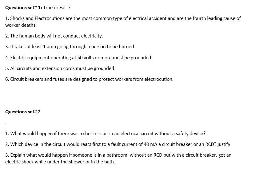 Solved Questions set\# 1: True or False 1. Shocks and | Chegg.com