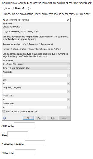Solved In Simulink we want to generate the following | Chegg.com