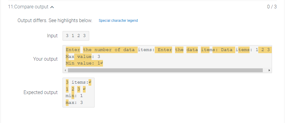 Solved in C++ (errors + used code below) 11.9 Find the max | Chegg.com