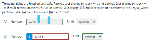 Solved Three particles are fixed on an x axis. Particle 1 of | Chegg.com