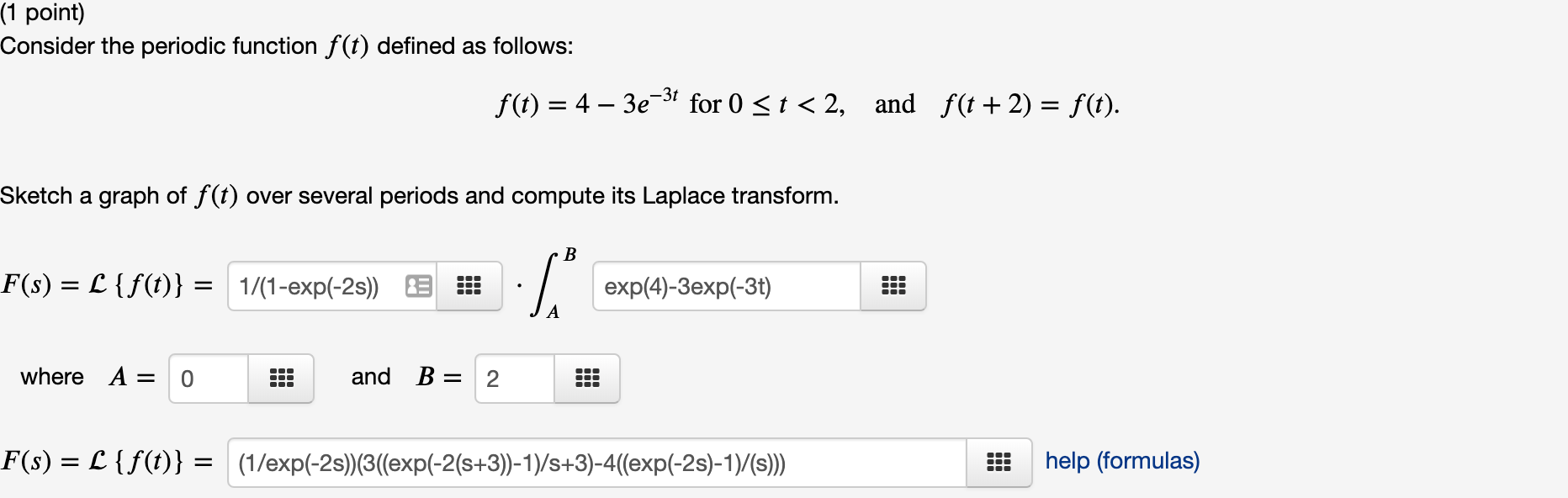 Solved onsider the periodic function 𝑓(𝑡) defined as | Chegg.com
