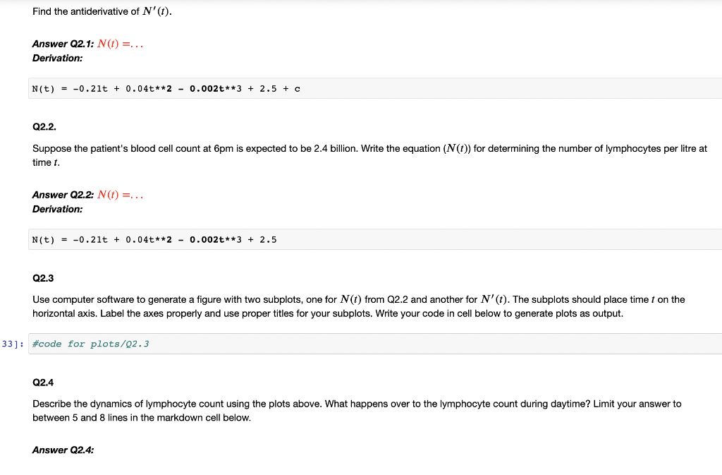 I need some help with 2.3 and 2.4! I have the | Chegg.com