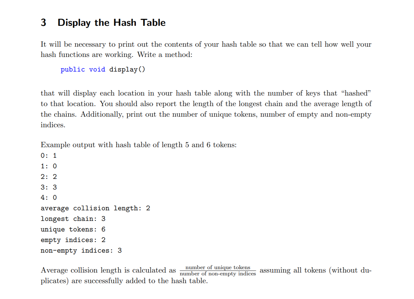 Solved 1 Build a Hash Table Create a hash table class public | Chegg.com
