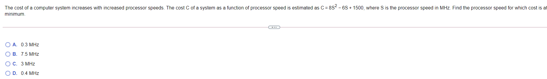 Solved The cost of a computer system increases with | Chegg.com