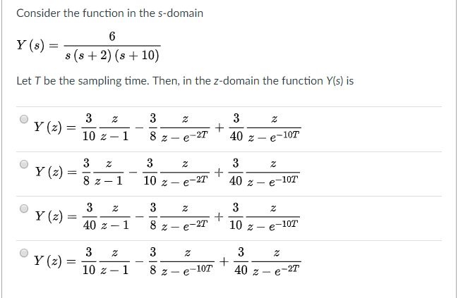 Solved Consider the function in the s-domain Y (s)- s (s + | Chegg.com
