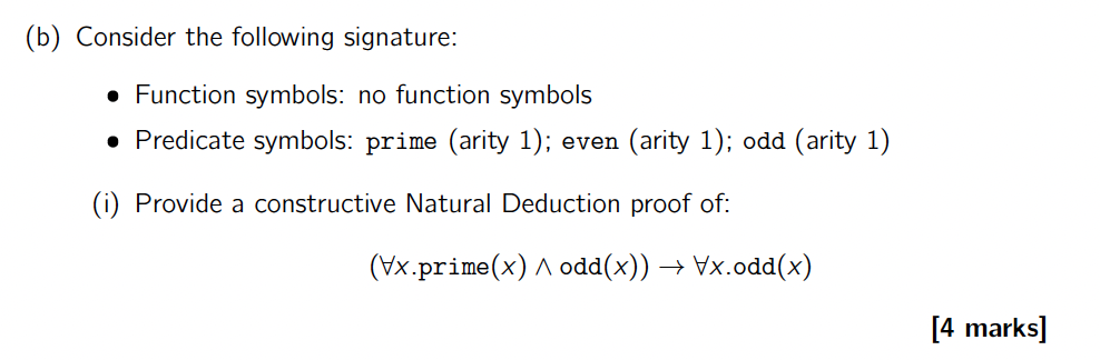 Solved (b) Consider the following signature: - Function | Chegg.com