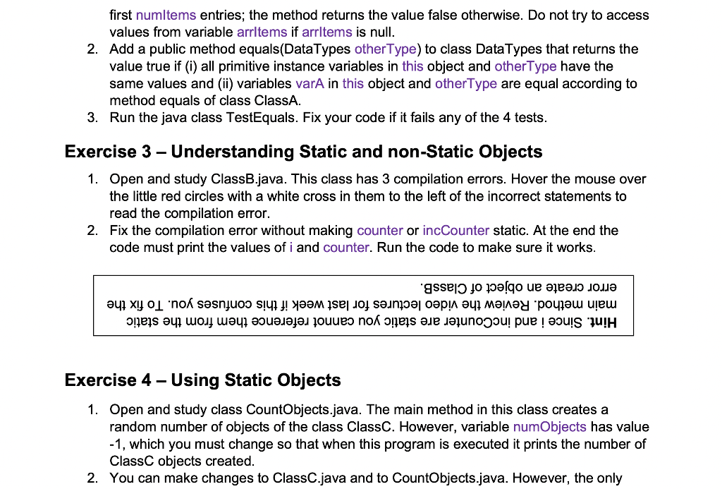 Solved Exercise 1 - Comparing Primitive and Non-Primitive | Chegg.com