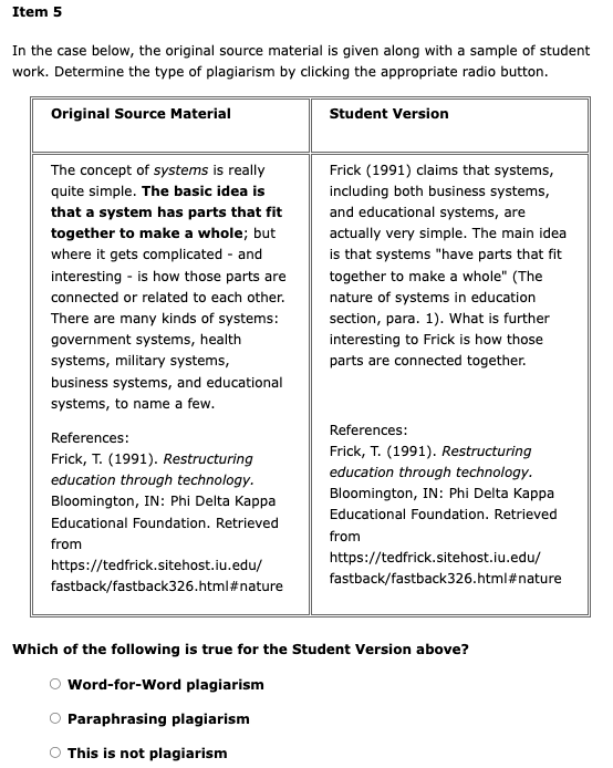 Solved In the case below, the original source material is | Chegg.com