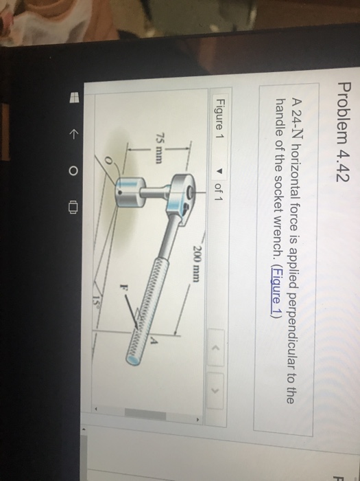 Solved Problem 4.42 A 24-N horizontal force is applied | Chegg.com