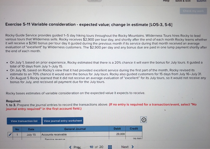 Solved Heip Save & Exit submit Exercise 5-11 Variable | Chegg.com