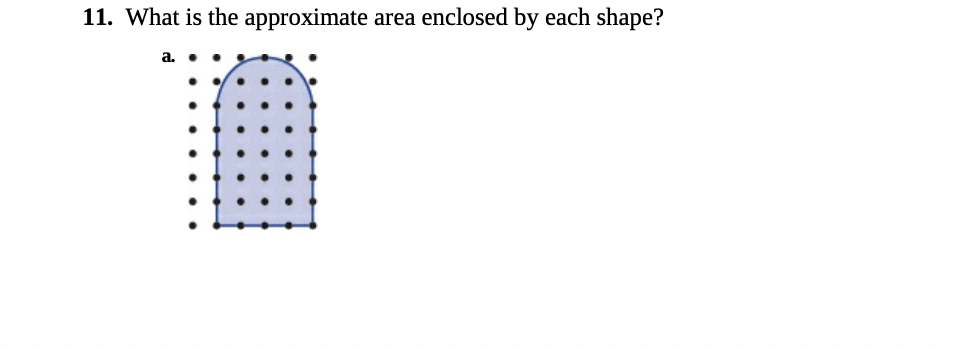 Solved 11. What is the approximate area enclosed by each | Chegg.com