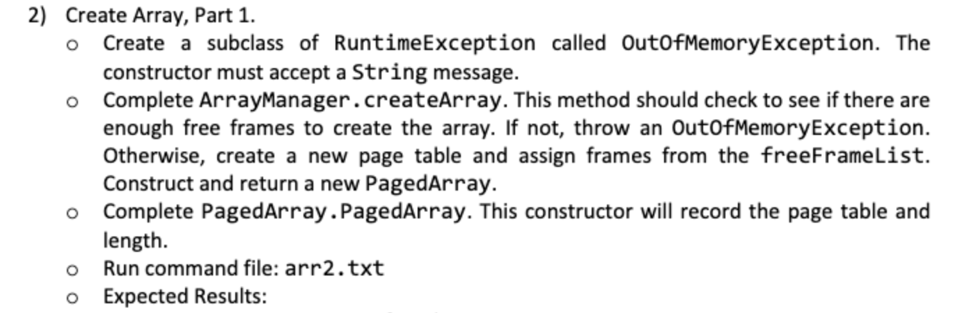 Java portfolio project from texbook for an upcomming | Chegg.com