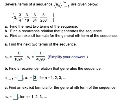 Solved Consider the following infinite series. Complete | Chegg.com