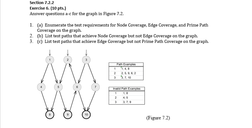 Section 7.2.2 Exercise 6. (10 pts.) Answer questions | Chegg.com