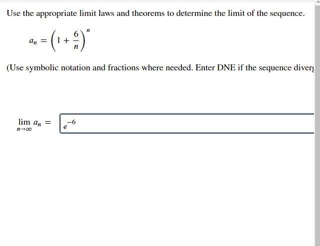 Solved Use the appropriate limit laws and theorems to | Chegg.com