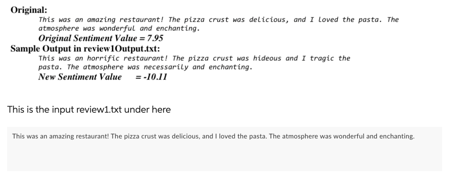 Solved You will be evaluating the sentiment of 4 different | Chegg.com