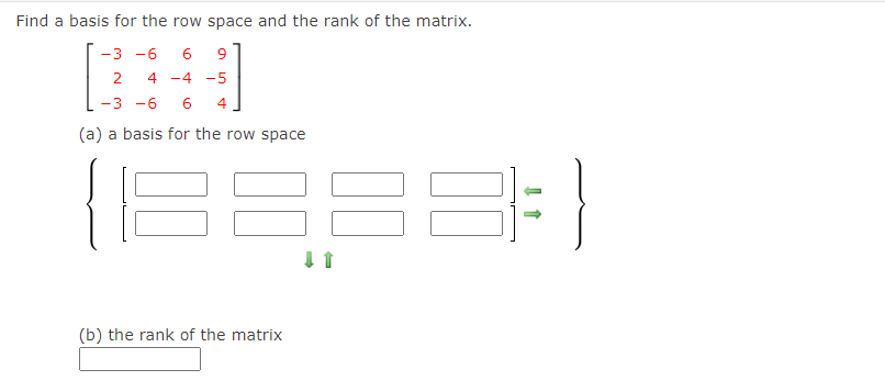 Solved Find a basis for the row space and the rank of the | Chegg.com