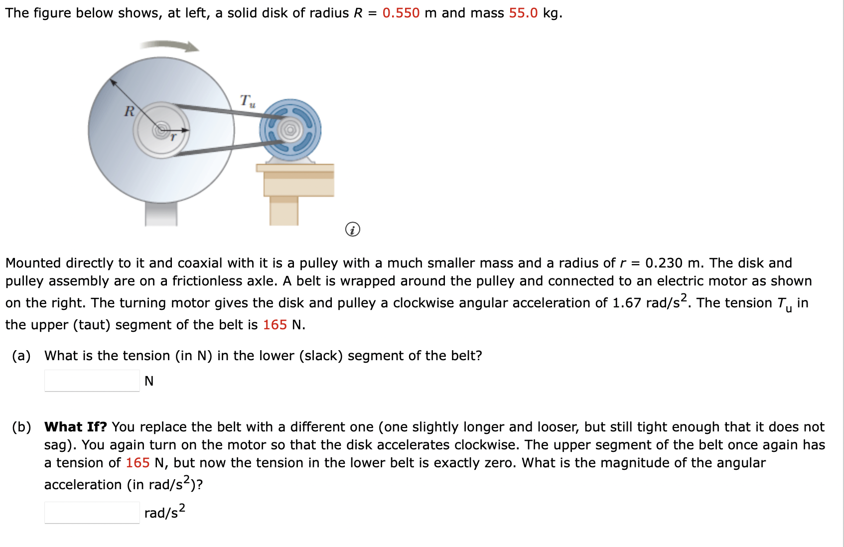 Solved The figure below shows, at left, a solid disk of | Chegg.com