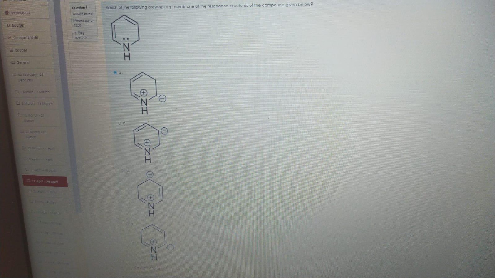 Solved Question 1 Wnion of the following drawings represents | Chegg.com