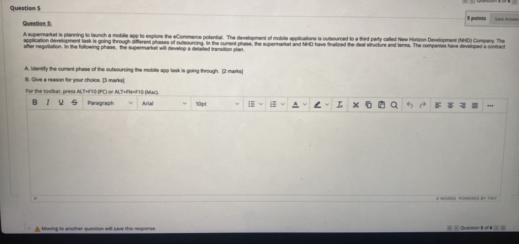 Solved Questions or Question 5 5 points Save Answ Question | Chegg.com
