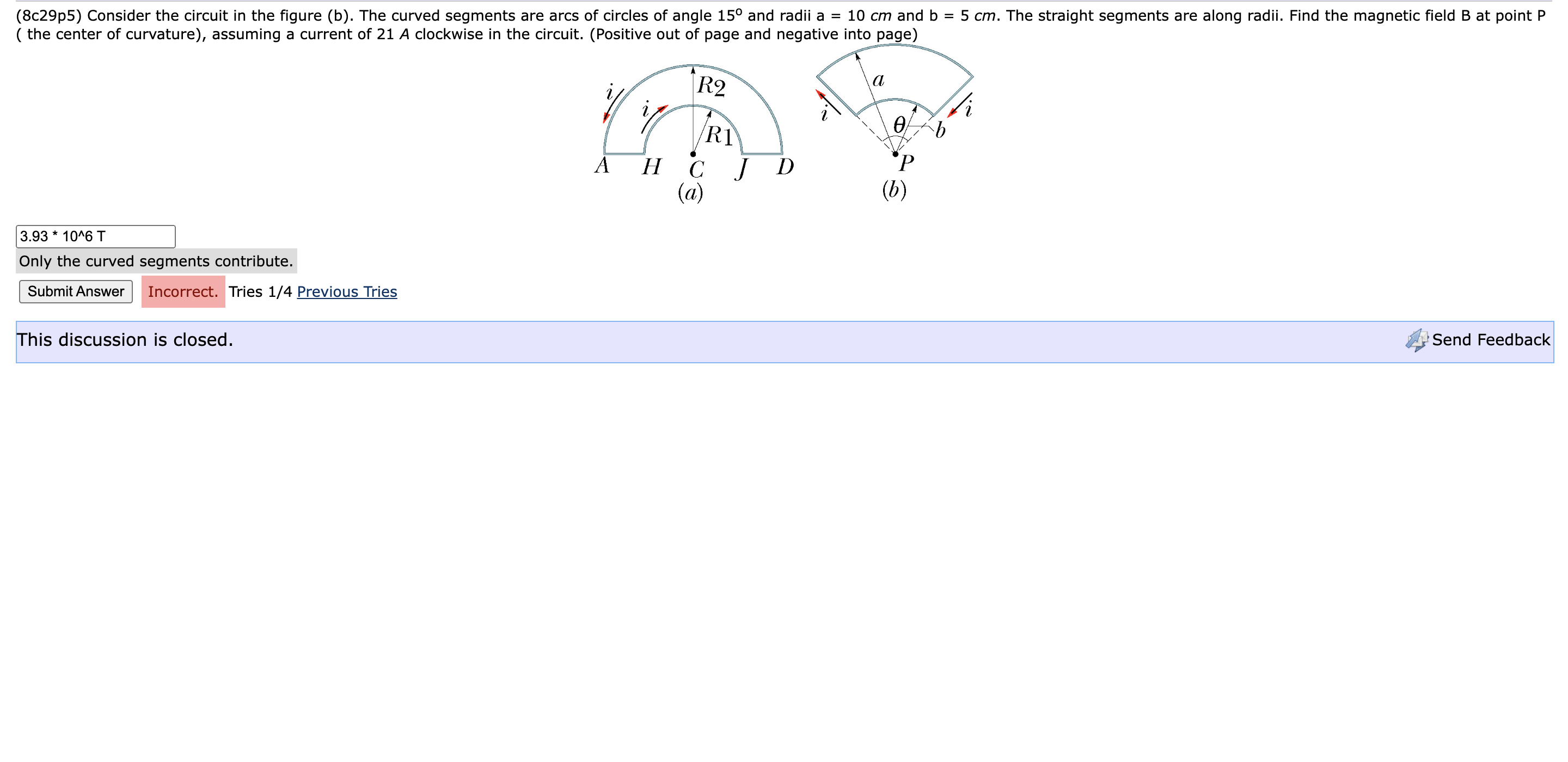 Solved (8c29p5) Consider the circuit in the figure (b). The | Chegg.com