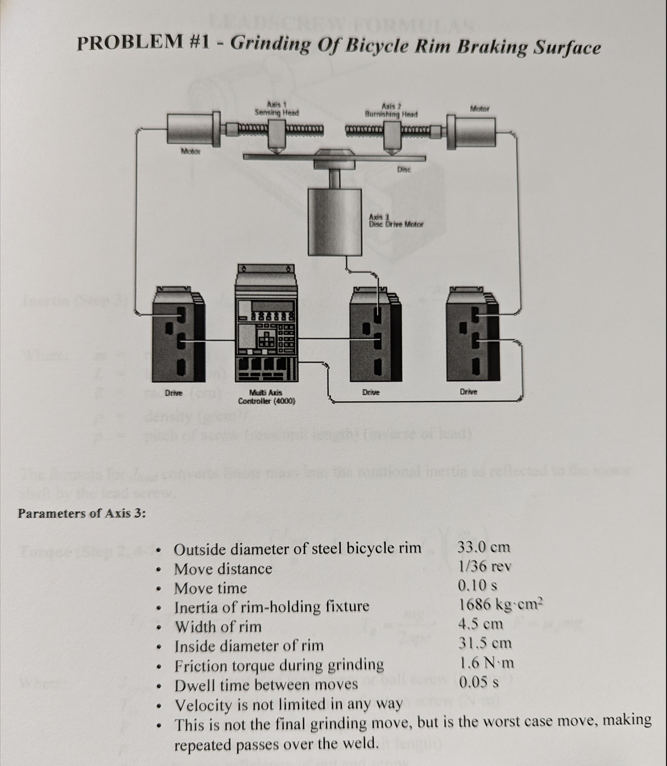 Solved Complete the seven steps of motor sizing and | Chegg.com