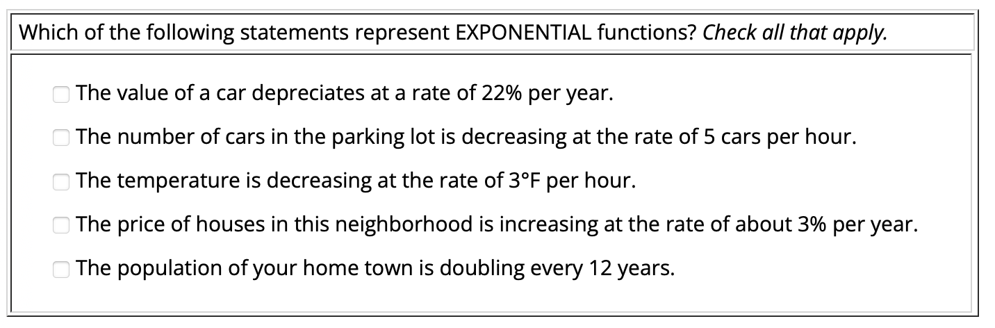 Solved Which of the following statements represent | Chegg.com