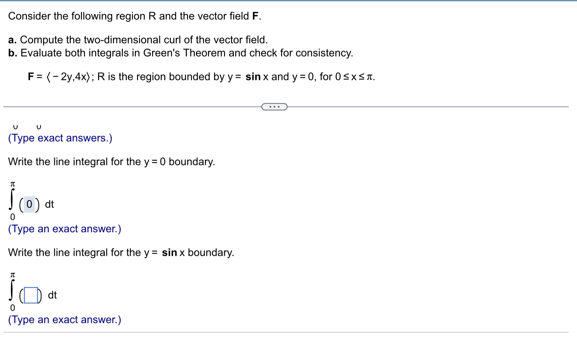 Solved Consider the following region R and the vector field | Chegg.com